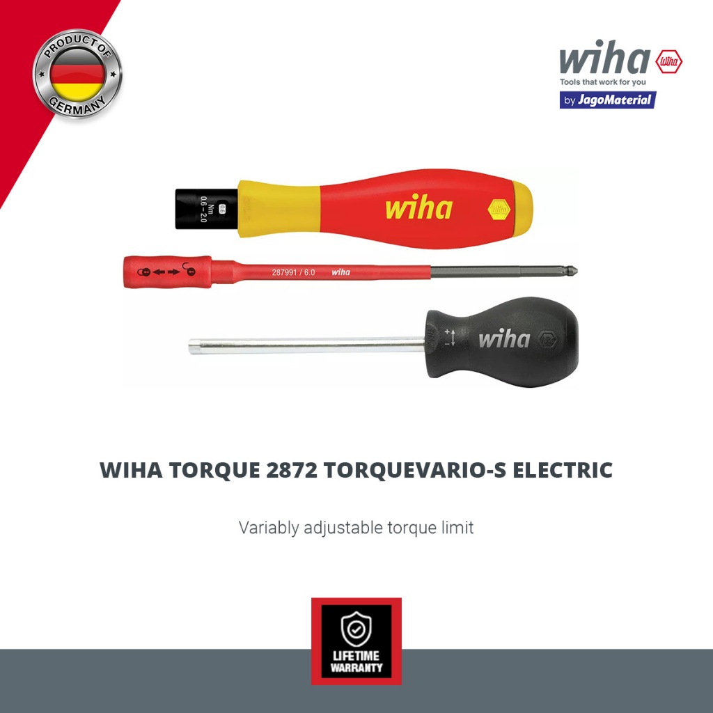 Jual Wiha Insulated Torque Screwdriver 2872 TorqueVario®-S Electric 0,8 ...