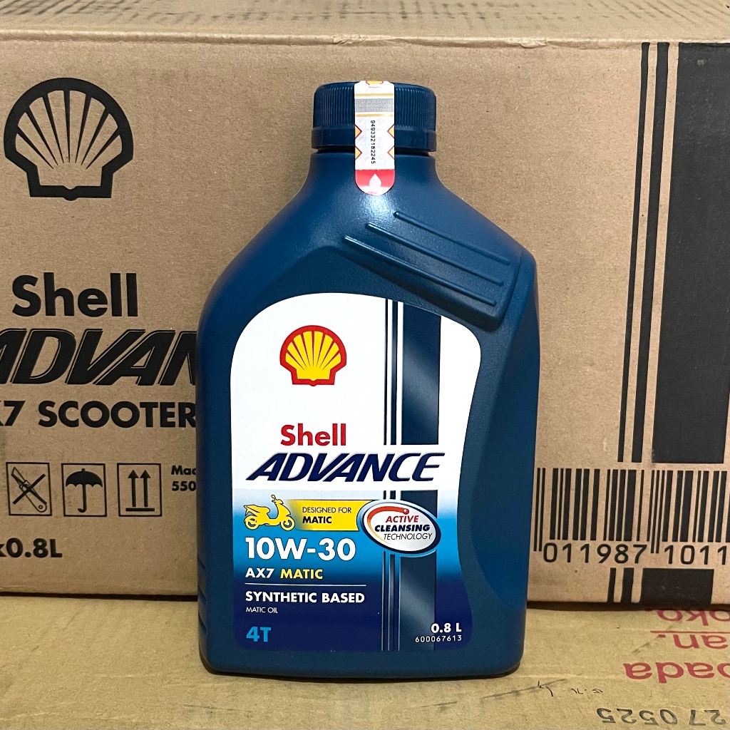 Jual OLI SHELL ADVANCE 10W-30 AX7 MATIC SYNTHETIC BASED 4T OIL MOTOR ...