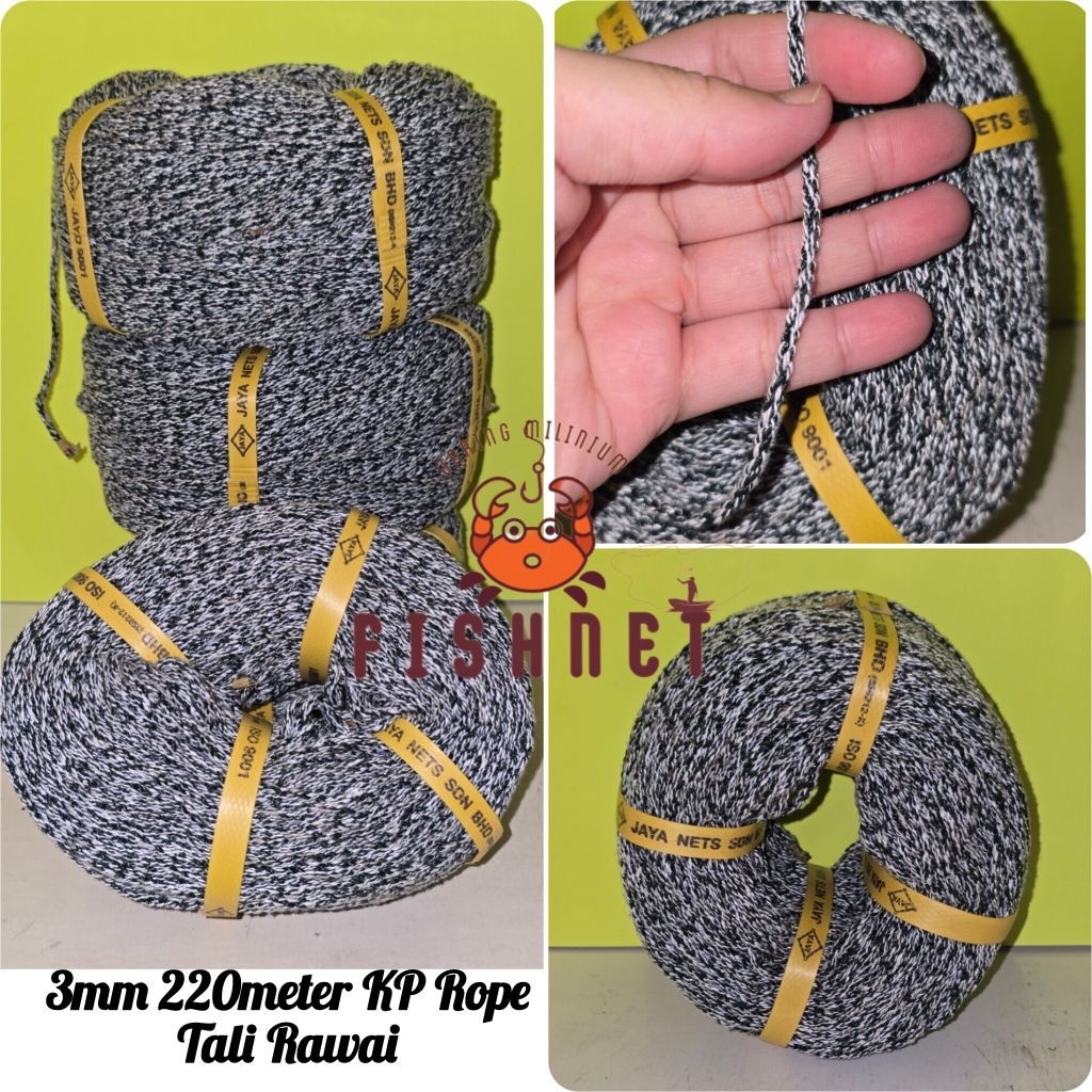 Jual 3mm 220meter KP Rope Tali Rawai ready stock | Shopee Indonesia