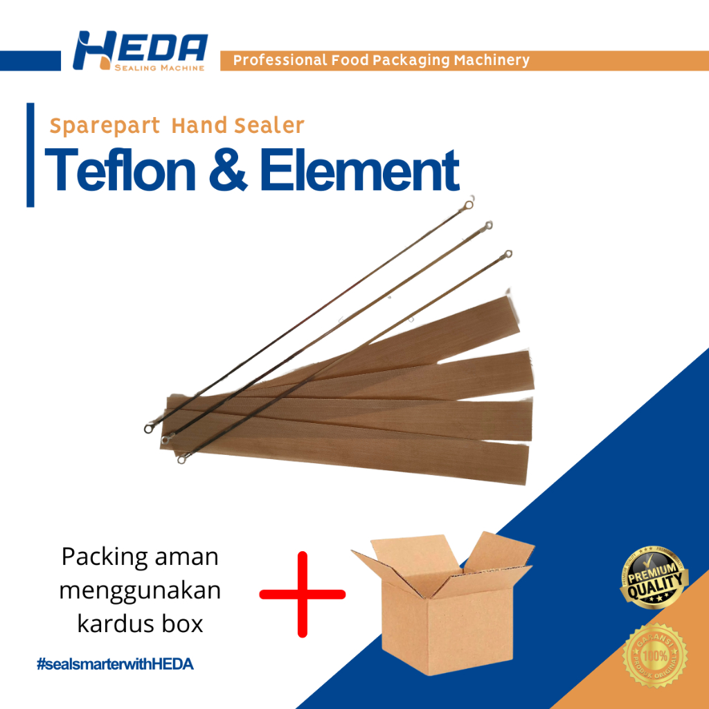 Jual Kain Teflon & Element Pemanas Sparepart Hand Sealer alat press ...