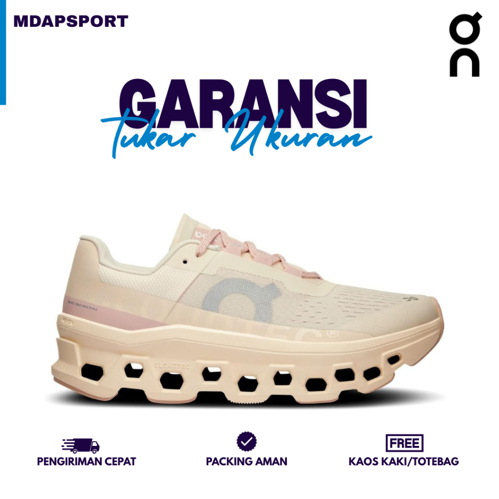 Jual Sepatu Running Cloudmonster Womens - Beige Moon Fawn | Shopee ...