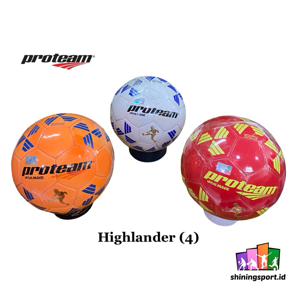 Jual Bola Sepak Soccer Ball Proteam Highlander Size 4 Original (+ FREE ...