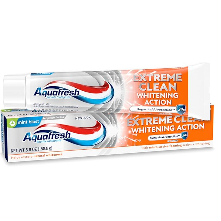 Jual AQUAFRESH Extreme Clean Whitening Triple Protection Toothpaste 100 ...