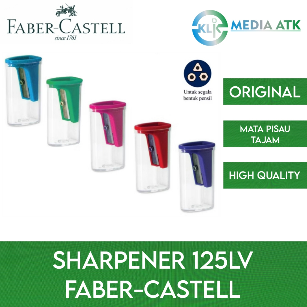 Jual Rautan / Sharpener Faber-Castell 125LV - 1 Pcs | Shopee Indonesia