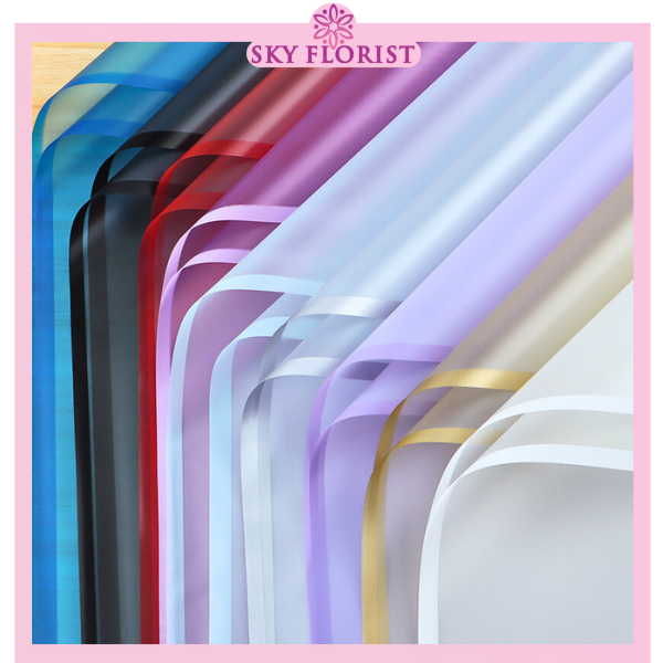 Jual SKY 20 LEMBAR Kertas Buket Bunga List Warna Flower Wrapping Paper ...