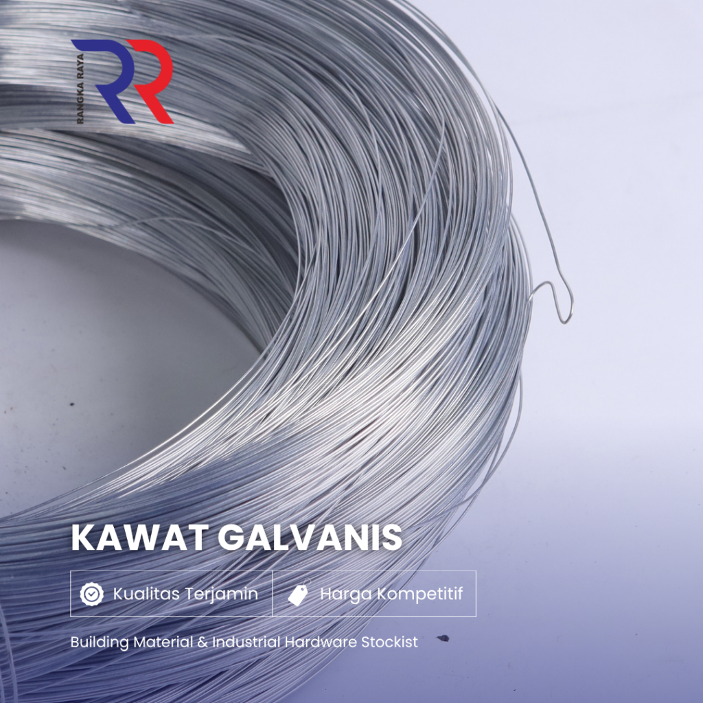 Jual KAWAT SENG GALVANIS BWG 6-24 || Kawat Licin Baja Anti Karat untuk ...