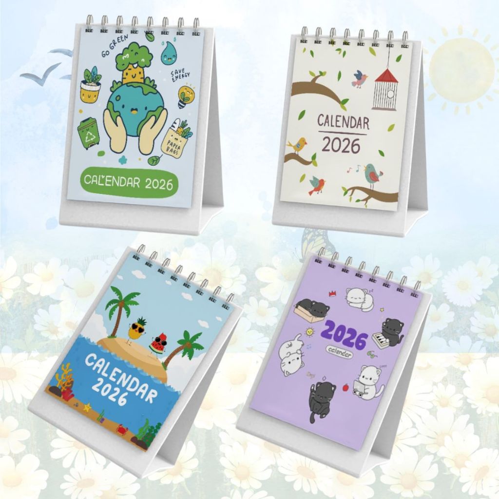 Jual KALENDER 2026 AESTETIC / KALENDER MINI STAND 2026 / KALENDER MINI ...