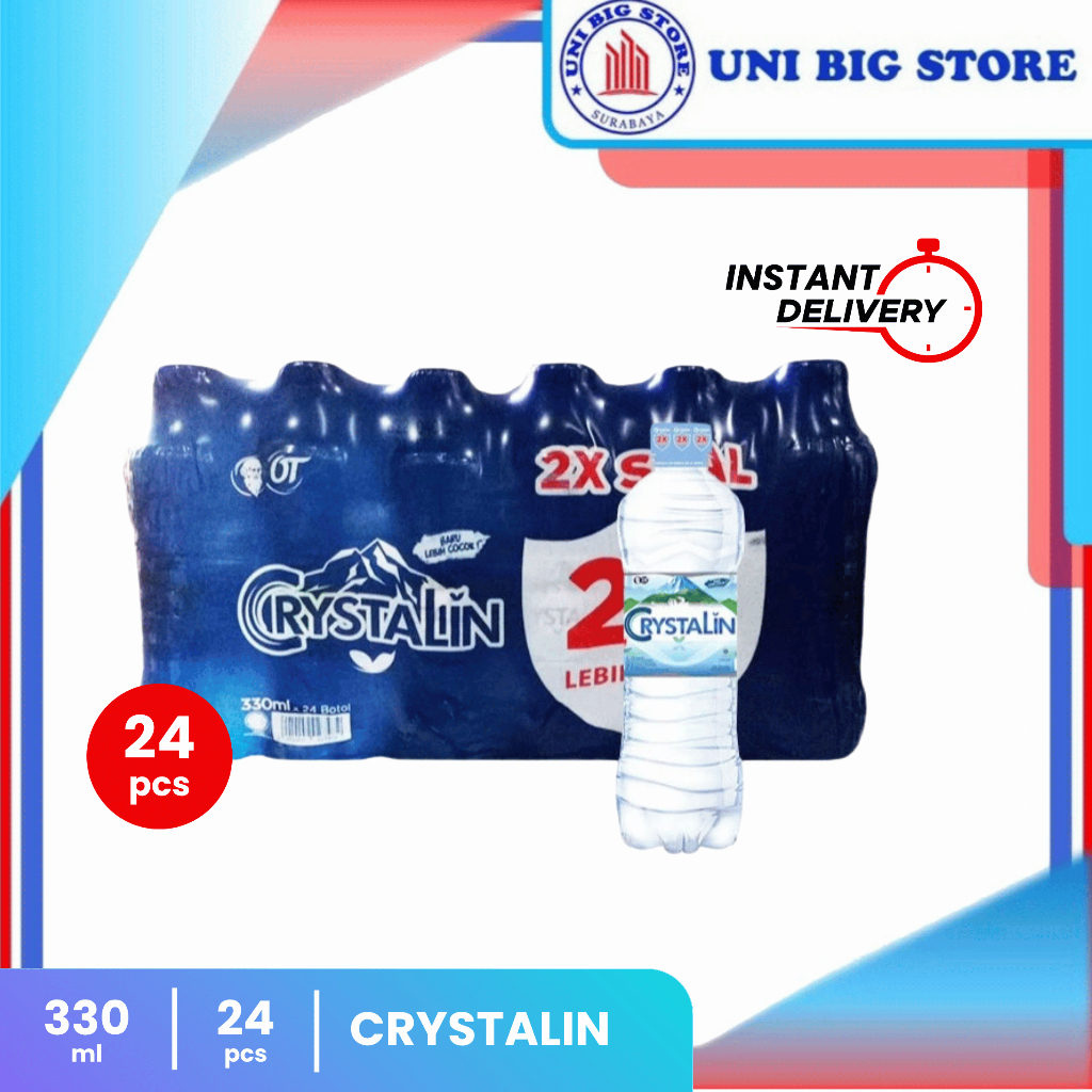 Jual Crystalin Air Mineral 330 ml x 24 botol DUS Crystalline | Shopee Indonesia
