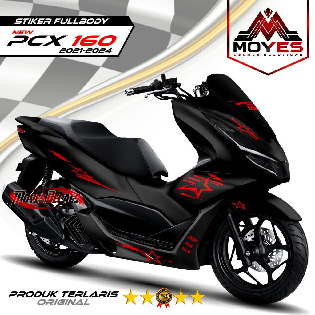 Jual Terbaru Decal Stiker Variasi Fullbody Honda PCX 160 Design Motif ...
