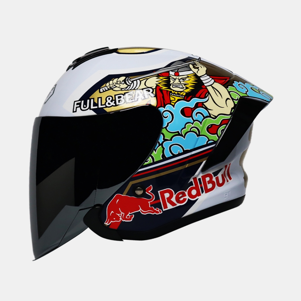 Jual Helm Half Face JS Armor Motif Samurai Premium SNI/Helm Pria/Helm ...