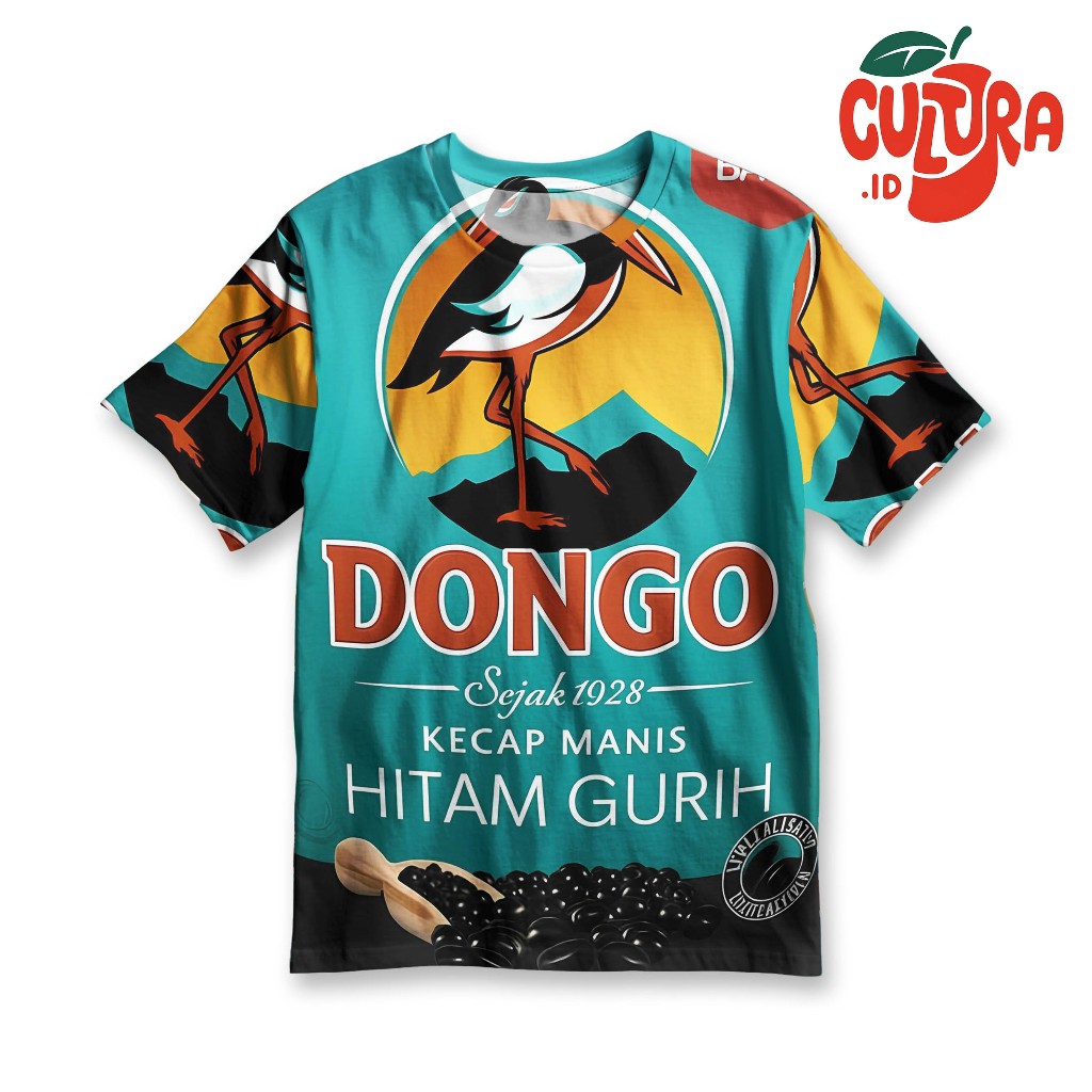 Jual CULTURA Kaos Fullprint Parodi Kecap Manis DONGO Premium Unisex - T ...
