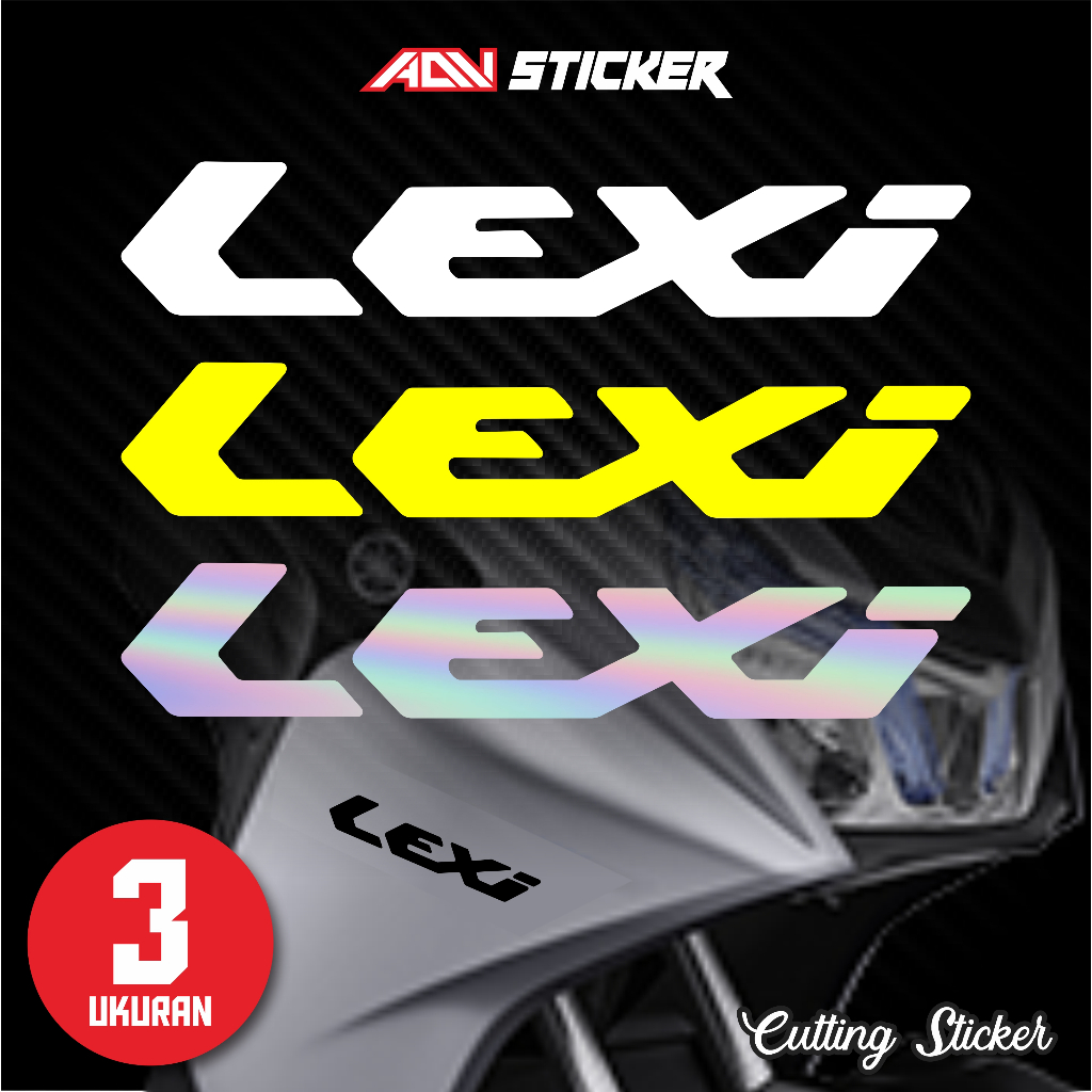 Jual Sticker Cutting Logo YAMAHA LEXI LX | Cutting Sticker Motor ...