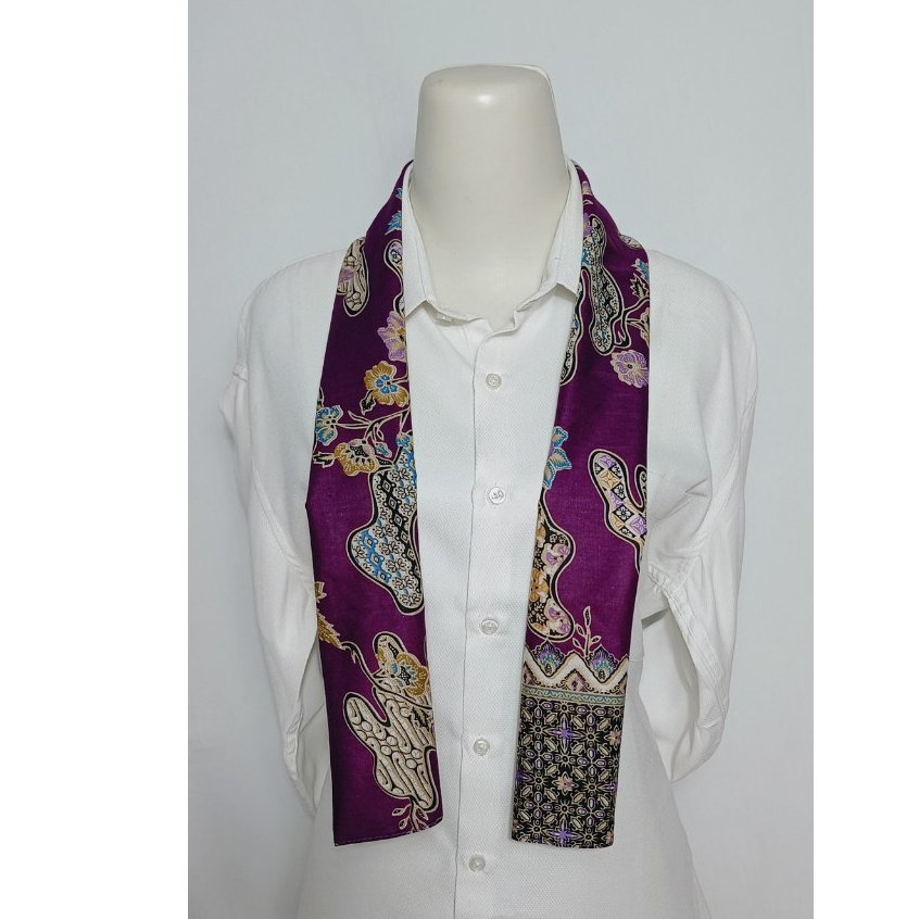 Jual S27 Syal batik wanita Ungu - Scarf Leher Pria Khas Indonesia ...