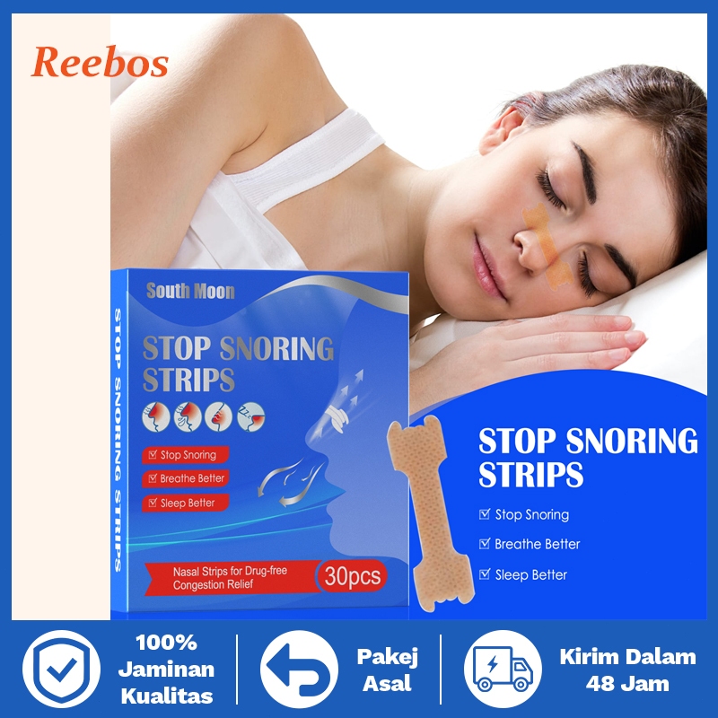 Jual Reebos Nasal Strips Untuk Hidung Tersumbat 30pcs Nasal Strip ...