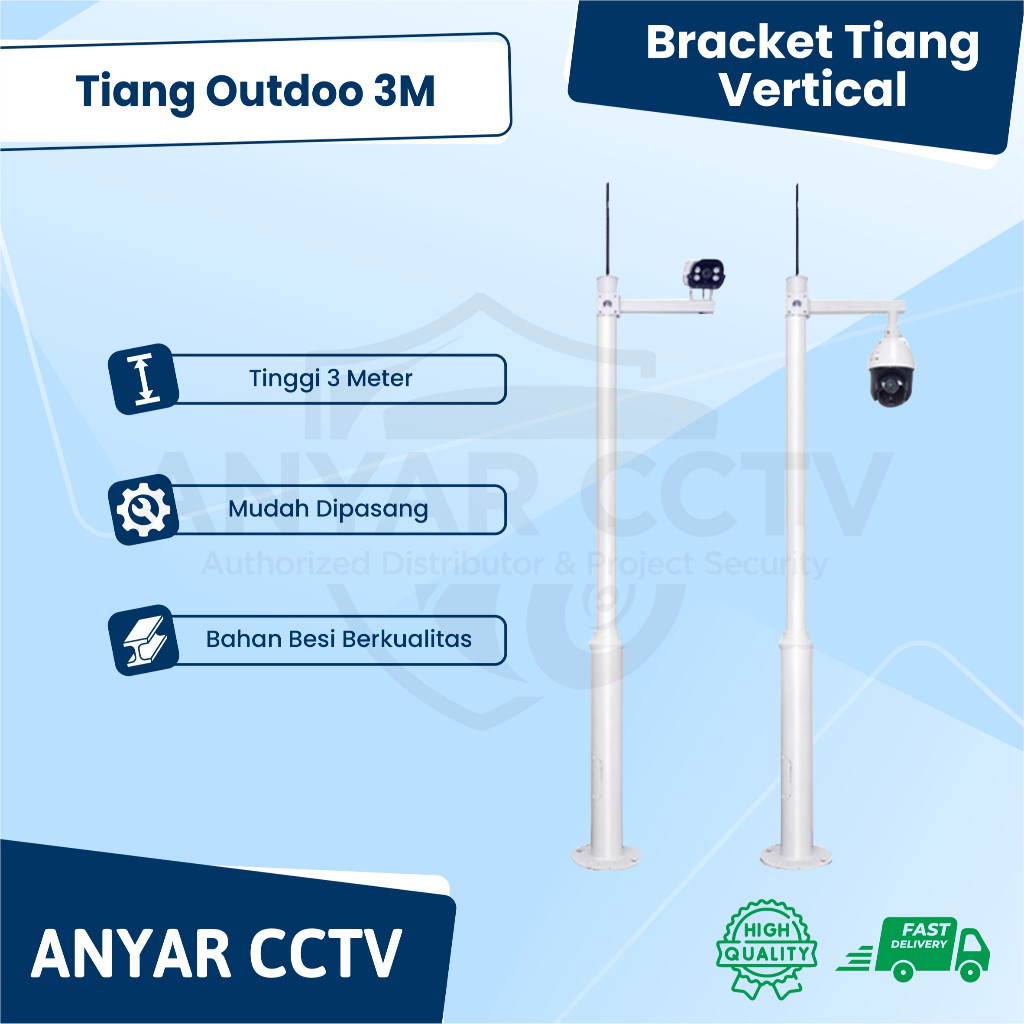 Jual BRACKET TIANG VERTICAL TG-121 3M / TIANG BRACKET CCTV OUTDOOR 3 ...