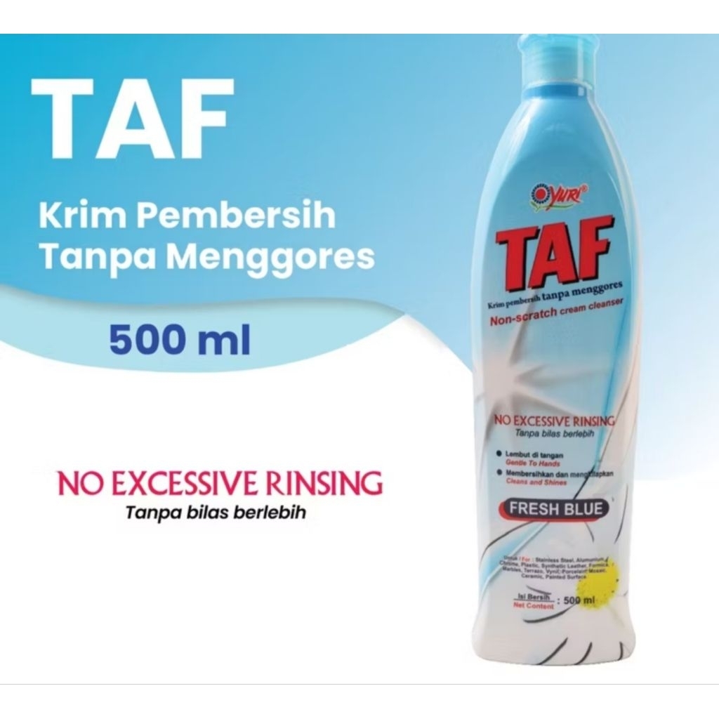 Jual Yuri Taf Krim Pembersih Serbaguna FRESH BLUE 500 ml | Shopee Indonesia