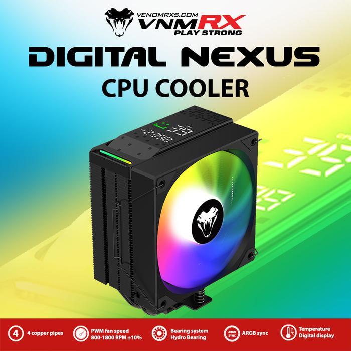 Jual VENOM RX DIGITAL NEXUS CPU COOLER ARGB SYNC 4 PIPE ALUMINIUM ...