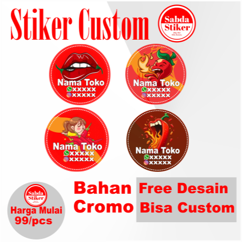 Jual STIKER PAKET 100PCS/STIKER /CETAK STIKER/CETAK STIKER COSTUM ...