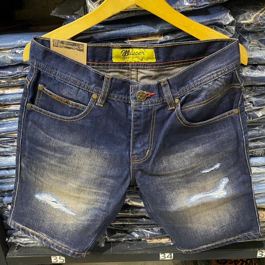 Jual MC WISCER Celana Pendek Pria Jeans Sobek Terbaru Warna Tidak ...