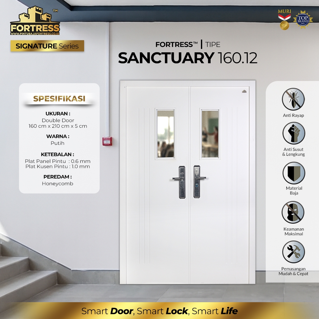 Jual PINTU BAJA FORTRESS TYPE SANCTUARY 100, 130, 160 PINTU RUMAH FULL ...