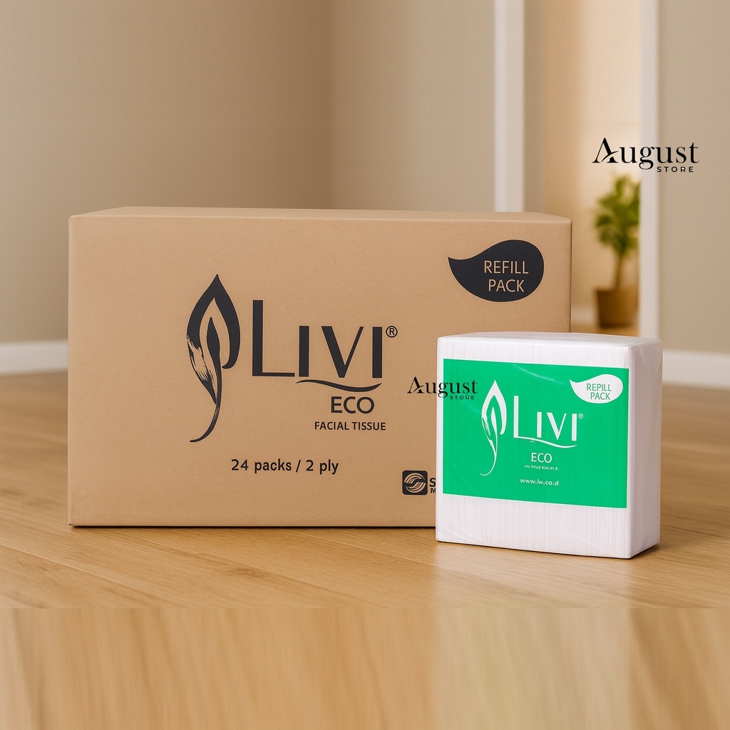 Jual [1 DUS] Tissue Livi Eco Reffil Pack 554 Gram / 600 Sheet / 1 DUS ...