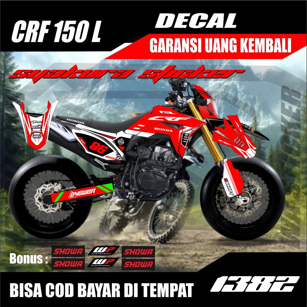 Jual Decal Crf 150L Fullbody Stiker Sticker Motor CRF 150 L | Shopee ...