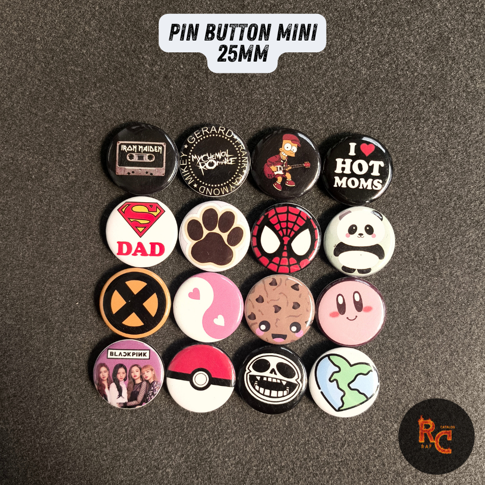 Jual RAF.Catalog - Pin Button Pin Bros Mini Ukuran 2,5cm Gambar ...