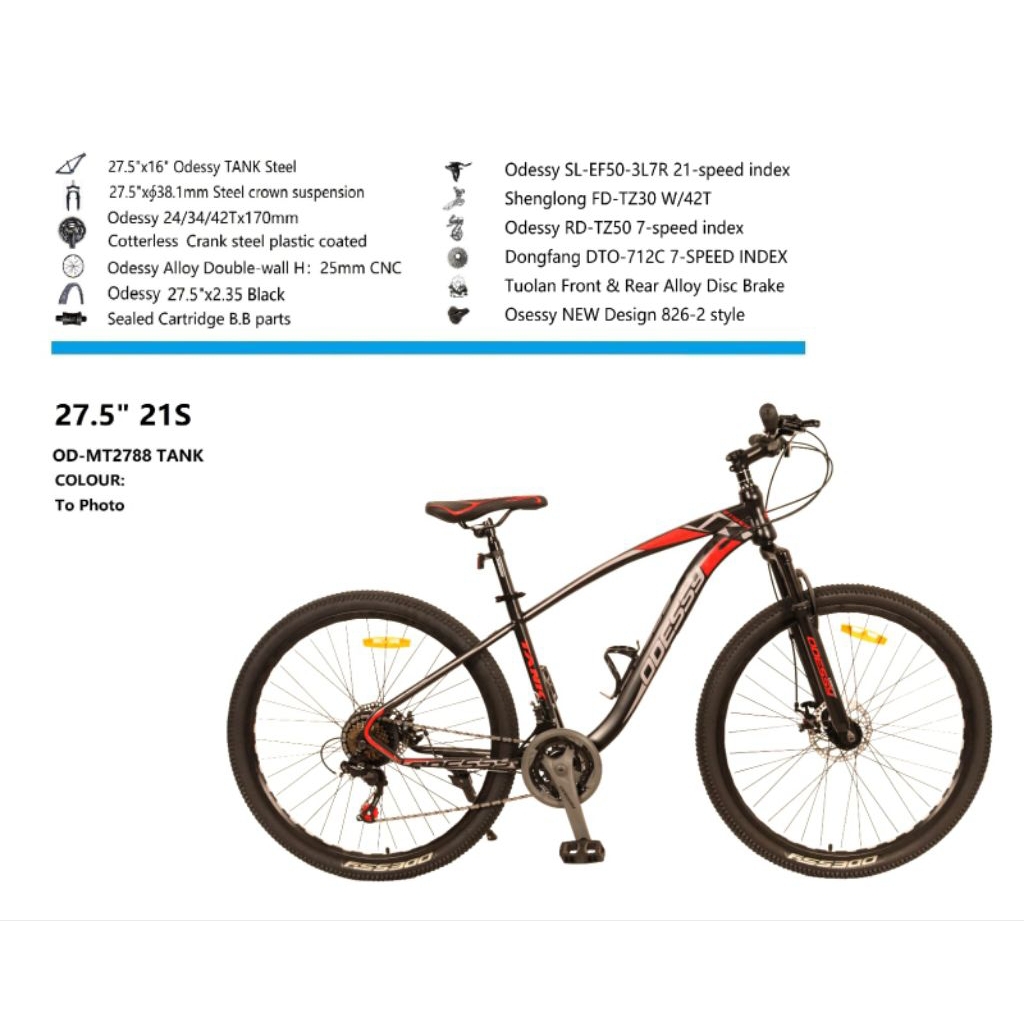 Jual SEPEDA GUNUNG MTB 24 26 27.5 INCH ODESSY TANK 21 SPEED REM CAKRAM TERBARU | Shopee Indonesia