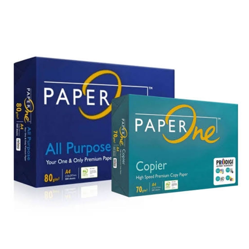 Jual PAPERONE COPIER PAPER HVS A4 F4 75 80 GSM 1 RIM KERTAS FOTOKOPI ...