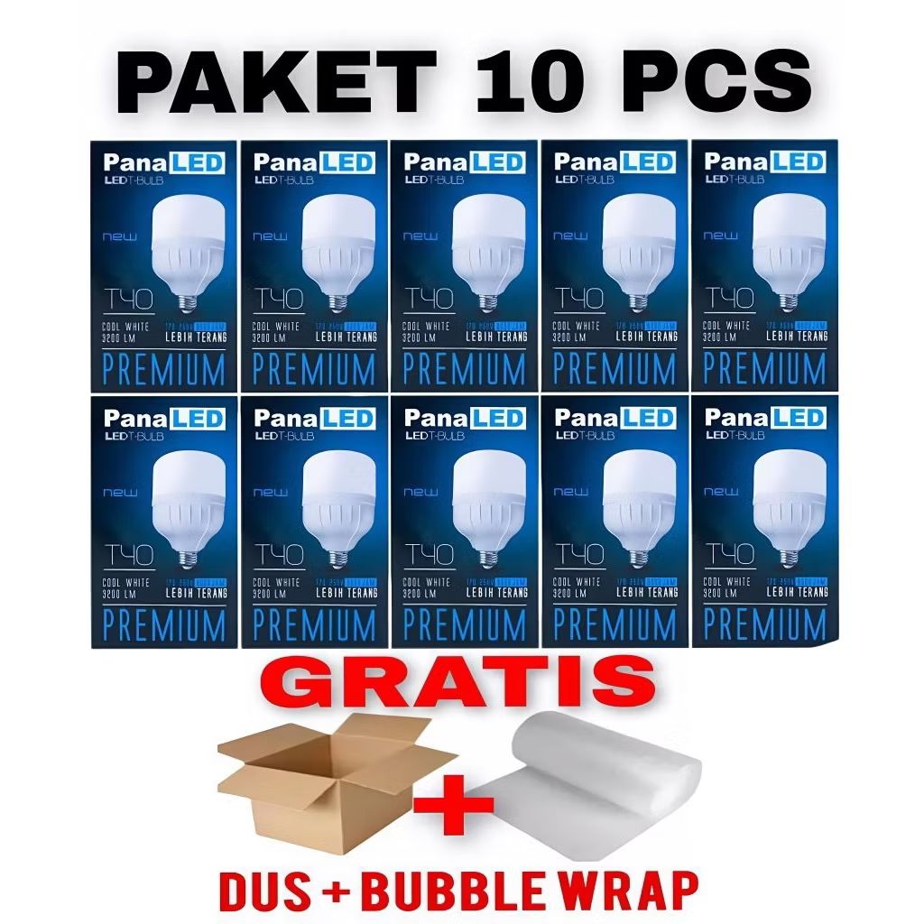Jual LAMPU LED BOHLAM LED Panaled PREMIUM murah berkualitas PAKET 10PCS ATAU 10 BUAH LAMPU ...