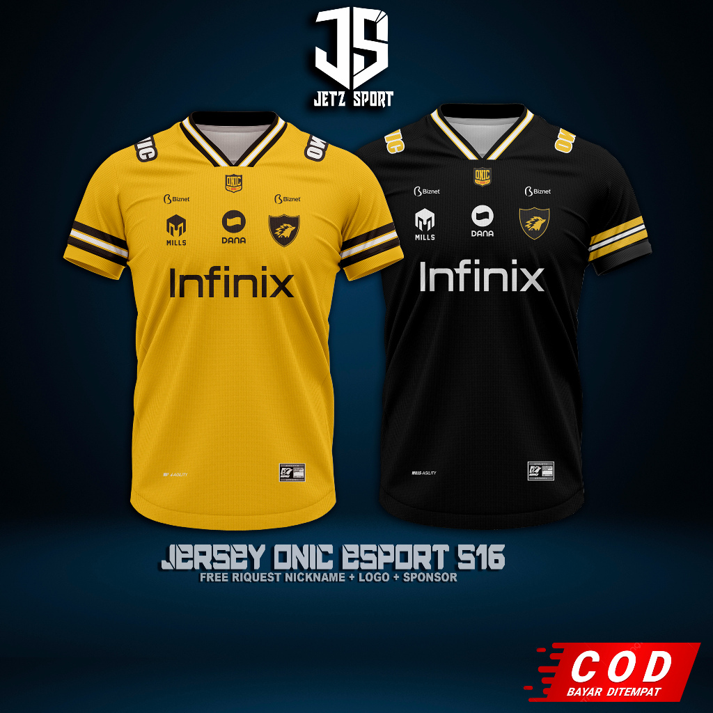 Jual Jersey Kaos Baju ONIC FNATIC ONIC terbaru MPL ID S15 2025 - 2026 ...