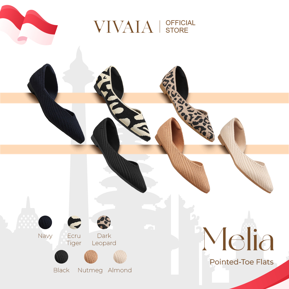 Jual VIVAIA Sepatu Wanita Pointed-Toe Flats (Melia) - Almond | Navy ...