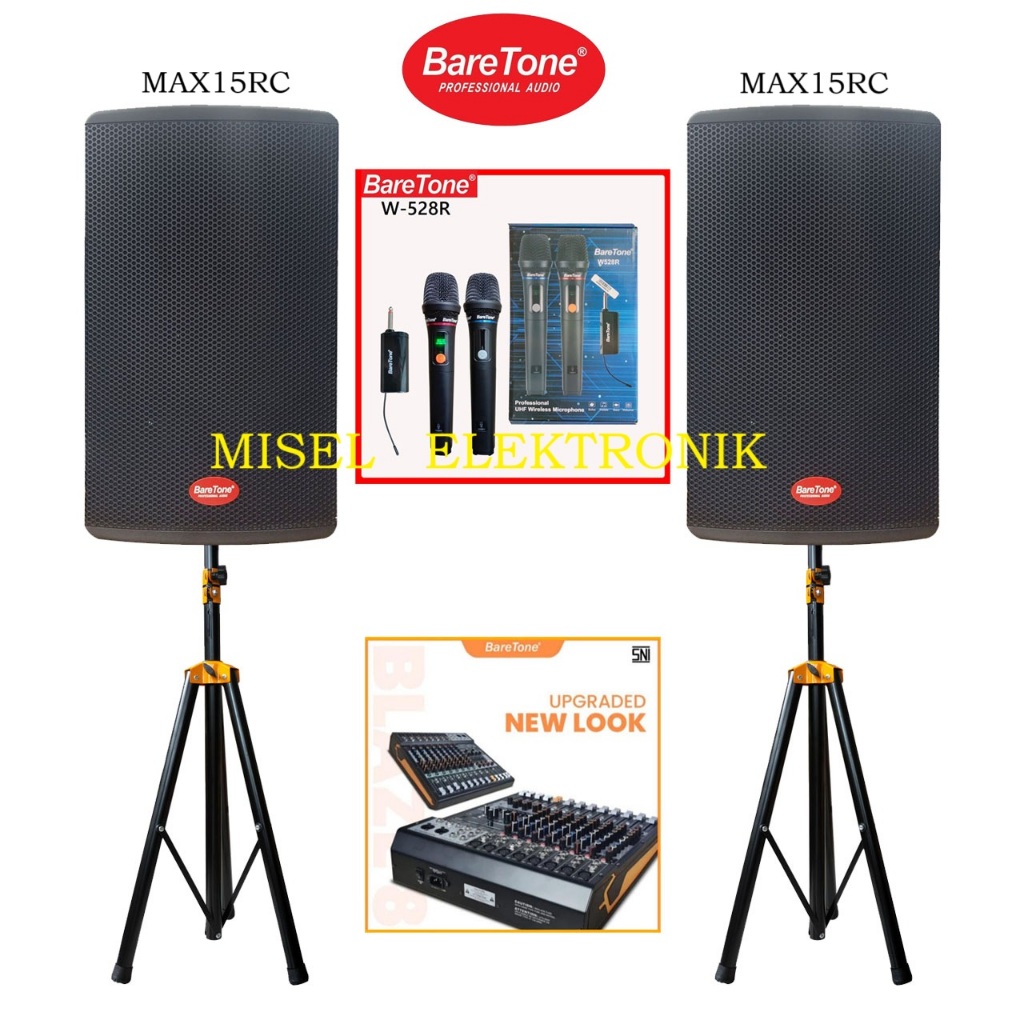 Jual Paket Sound System Outdoor Indoor Speaker AKtif 15 Inch BareTone ...