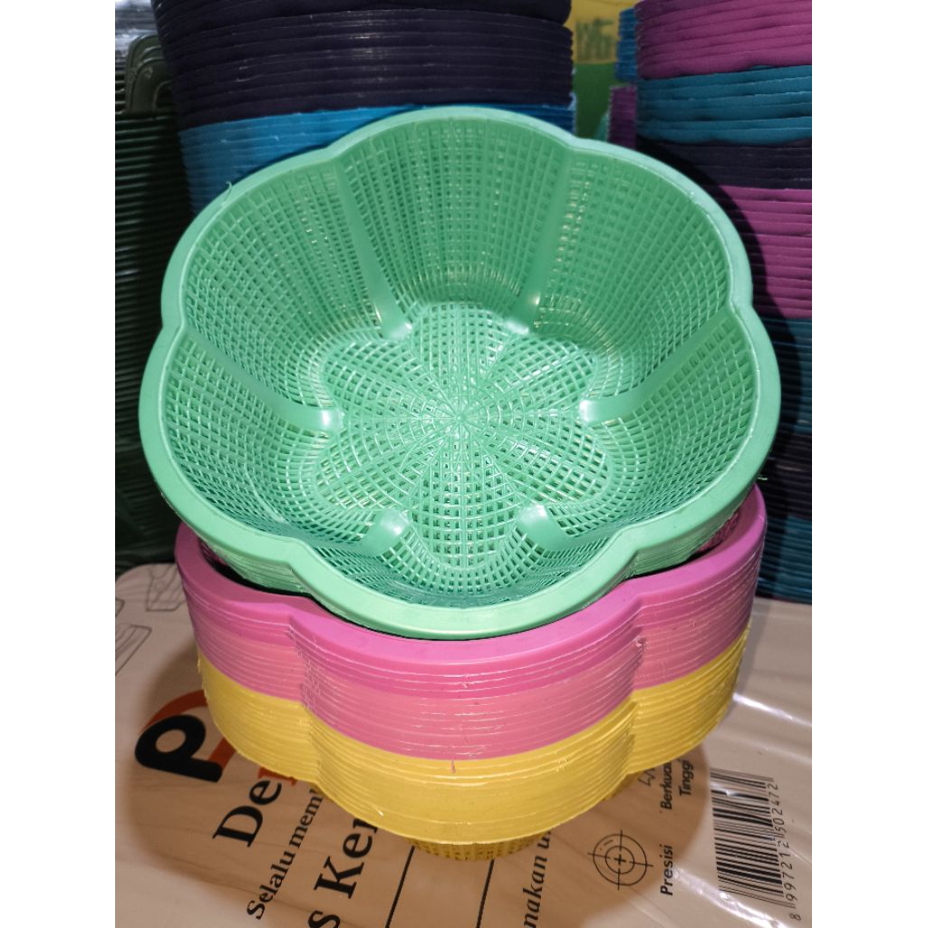 Jual 1 lusin baskom hajatan / baskom mawar bolong | Shopee Indonesia