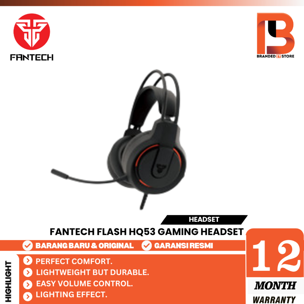 Jual Fantech FLASH HQ53 HQ 53 HQ-53 Headset Gaming | Shopee Indonesia