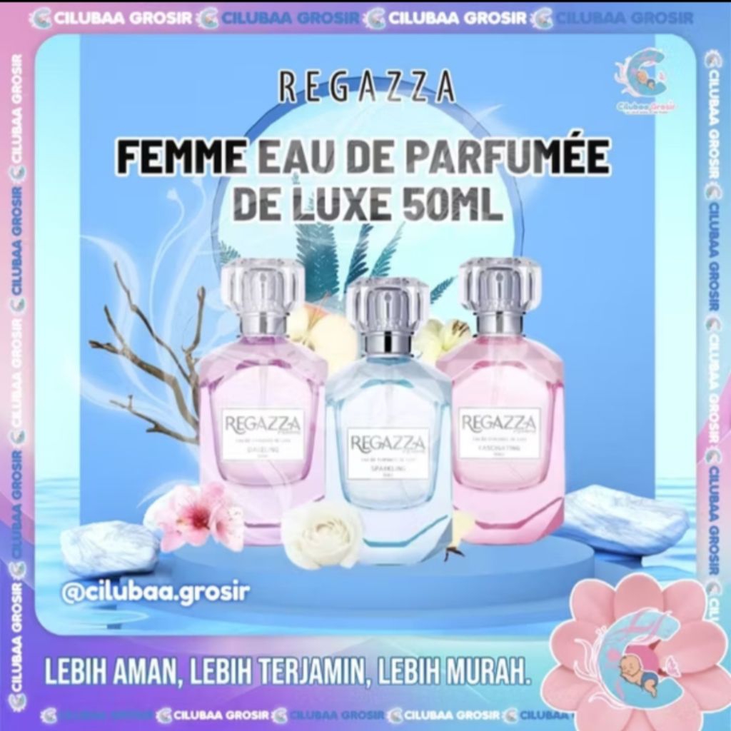 Jual REGAZZA FEMME EDP 50ml, (FASCINATING, DAZZLING, SPARKLING ...