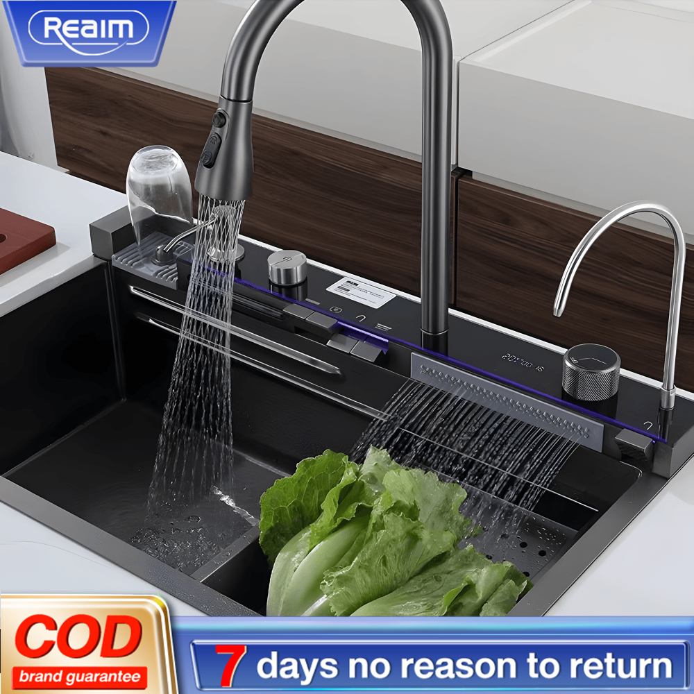 Jual Reaim Stainless Steel Kitchen sink Modern Kitchen Sink Bak Cuci ...