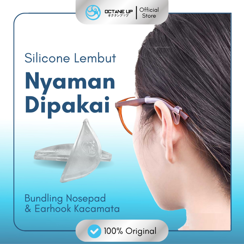 Jual Bundling Penahan Kacamata Earhook & Nosepad Kacamata Penyanggah ...