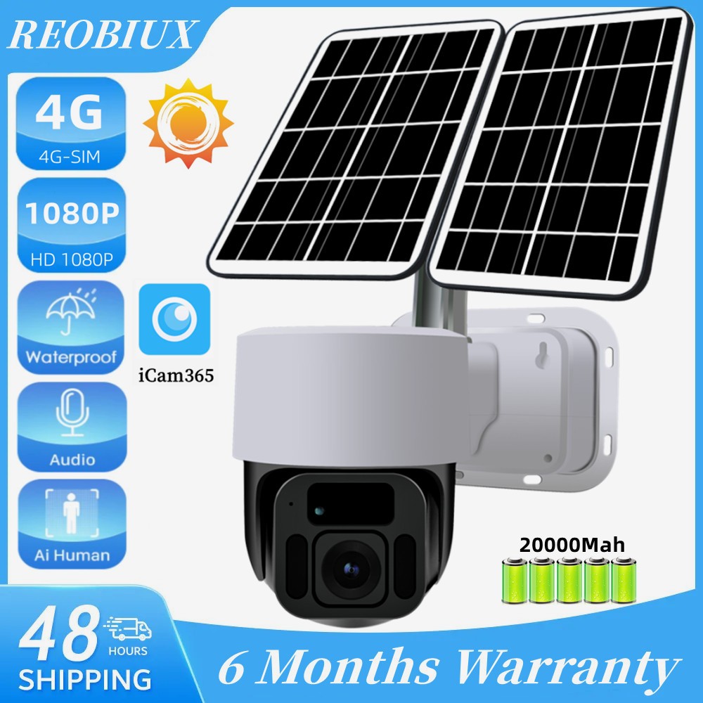 Jual [Garansi 1 Tahun] Kamera CCTV HD 4G 1080P Bertenaga Surya, Kamera ...