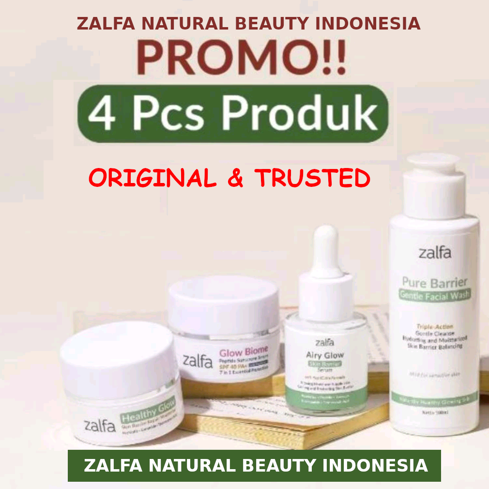 Jual Zalfa Natural Healthy Glow Skin Barrier Repair Series | Shopee ...