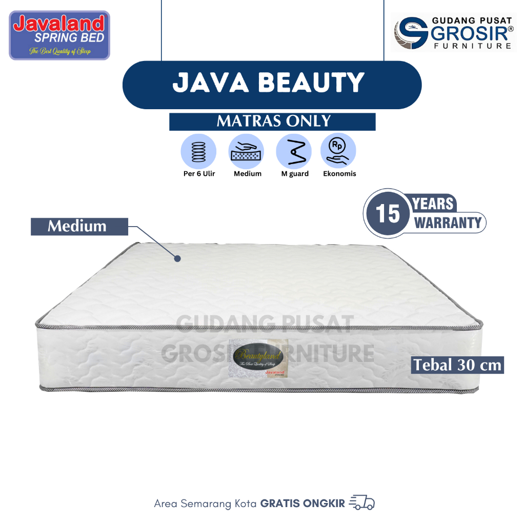 Jual JAVALAND Spring Bed - Java Beauty Matras Only | Shopee Indonesia