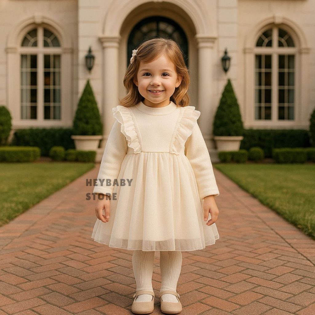 Jual PROMO 9.9 heybaby DRESS Anak PHOEBE TILE EBV Baju Dress Gaun Pesta ...