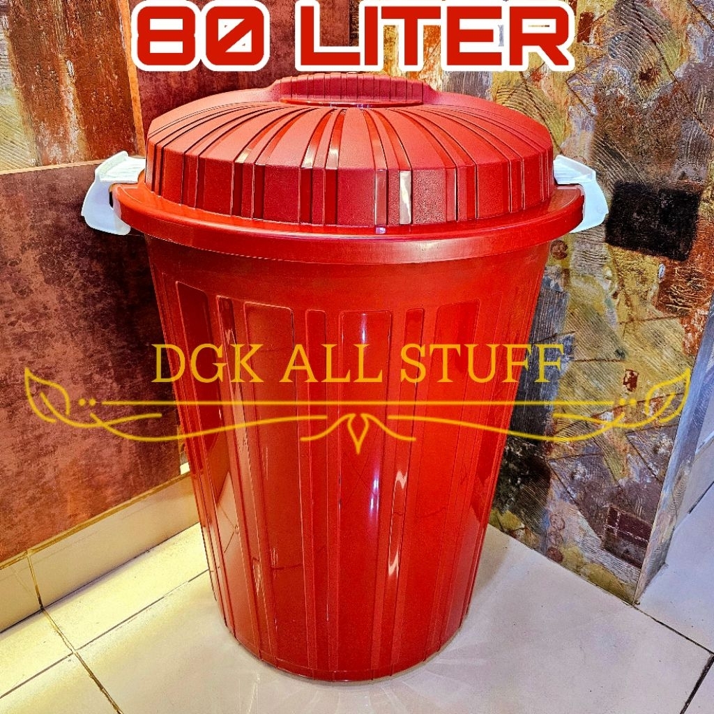 Jual Tong Gentong Ember Bak Bertutup Tutup Air Mandi Sampah Outdoor ...