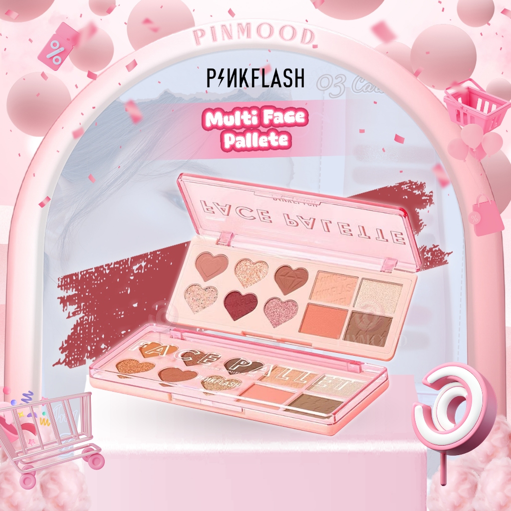 Jual PINKFLASH - MULTI FACE PALLET ( PF-M02 ) - OhMyLove 4 In 1 ...