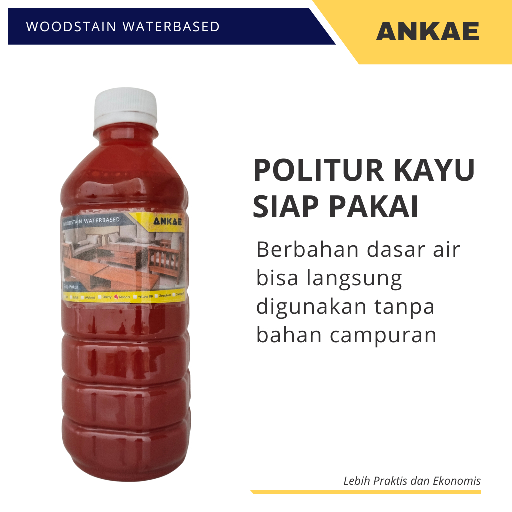 Jual Cat Politur Plitur Kayu Jati Mengkilap Siap Pakai 500ml Poles ...