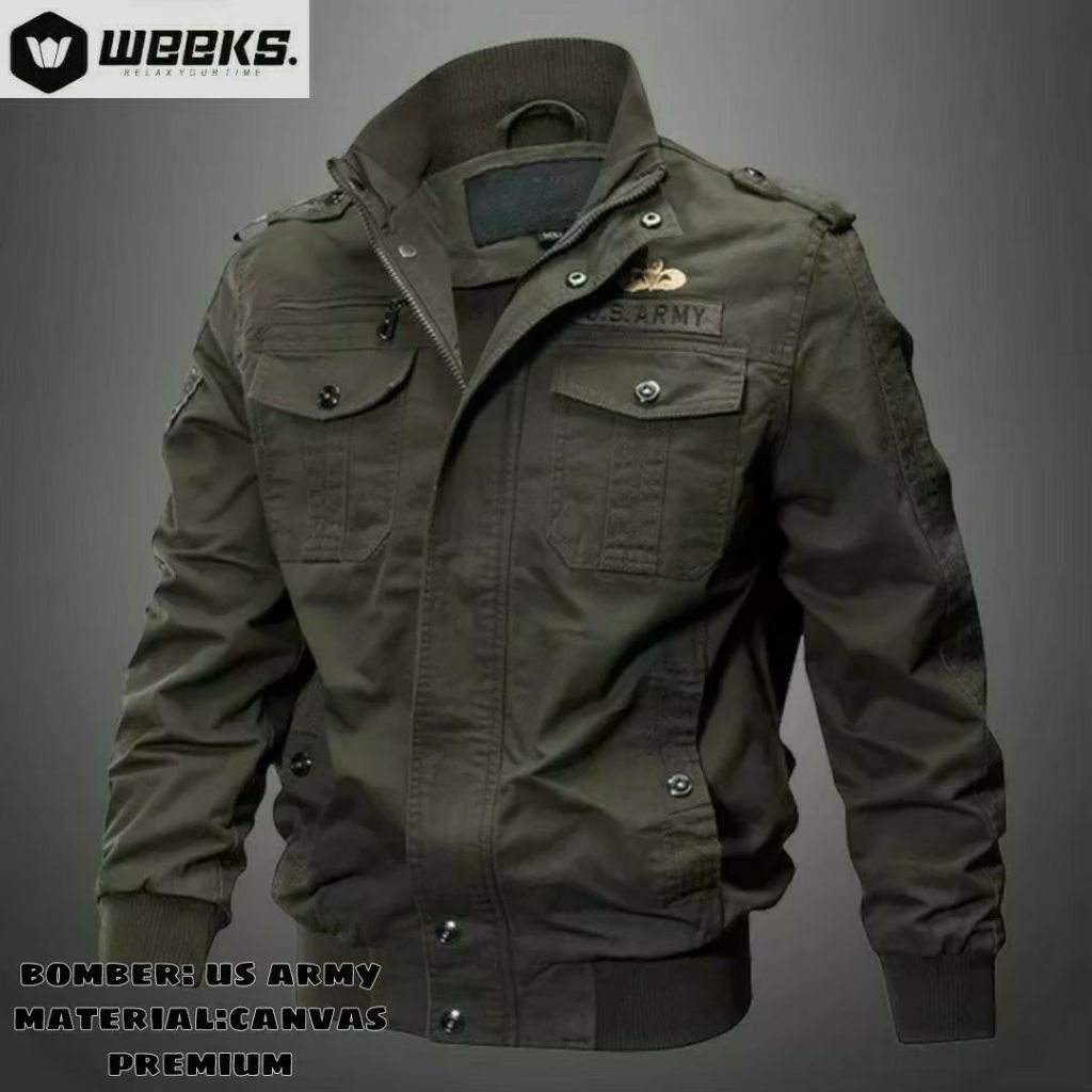Jual jaket pilot military / jaket army pilot / jaket bomber clasik ...