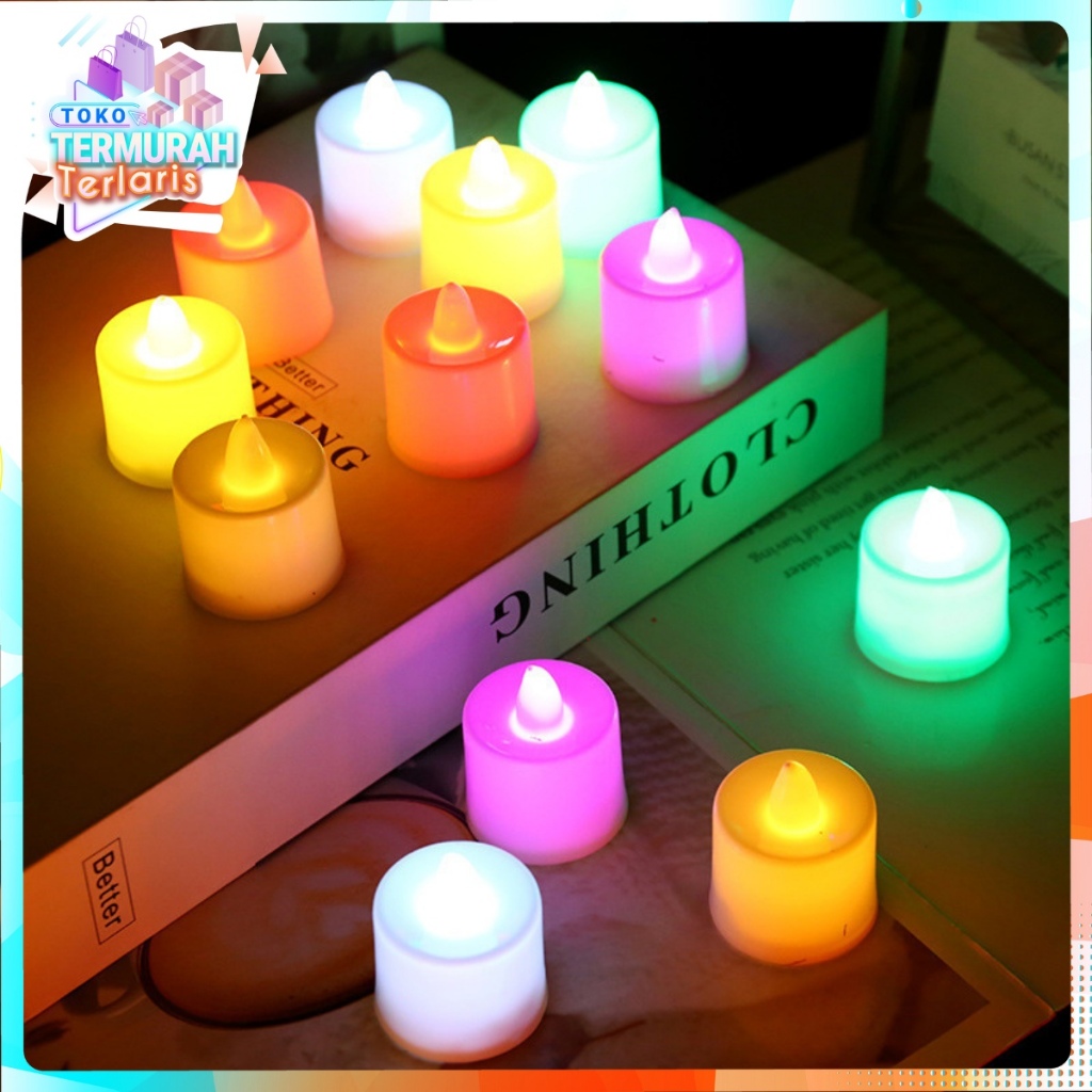 Jual TTT Lilin Led Mini Candle Light Lamp Dekorasi Kamar Tidur Rumah ...