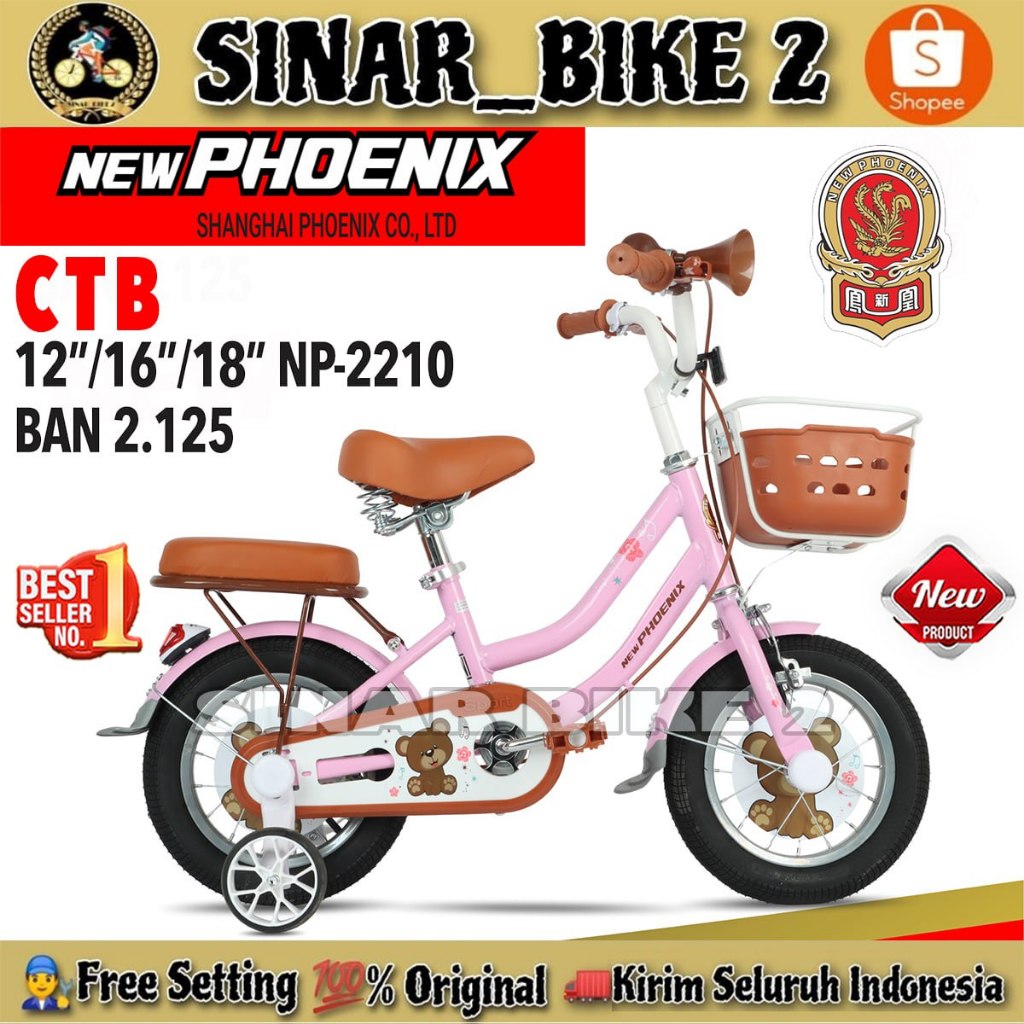 Jual Sepeda Mini Anak Perempuan NEW PHOENIX CTB NP 2210 // CTB CENTRUM ...