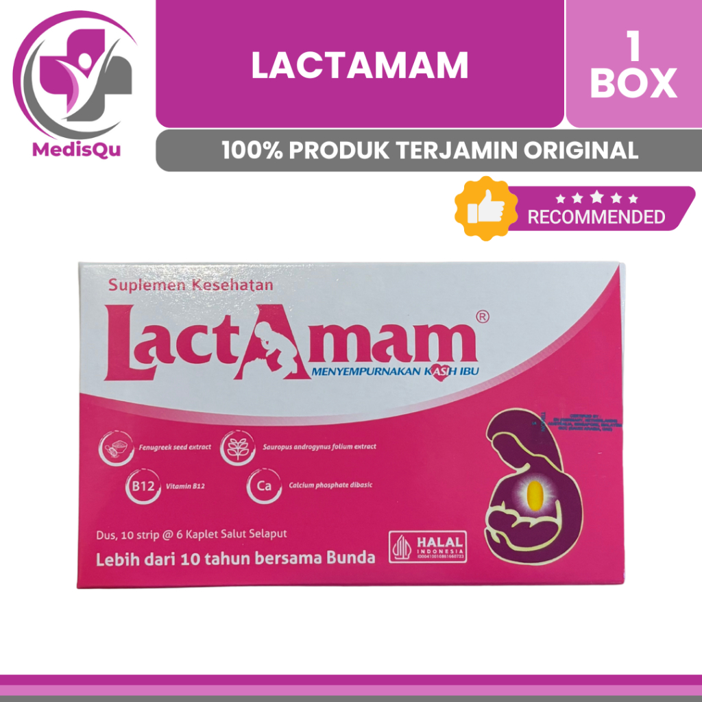 Jual LACTAMAM BOX ISI 60 TABLET | SUPLEMEN PELANCAR ASI DENGAN ...