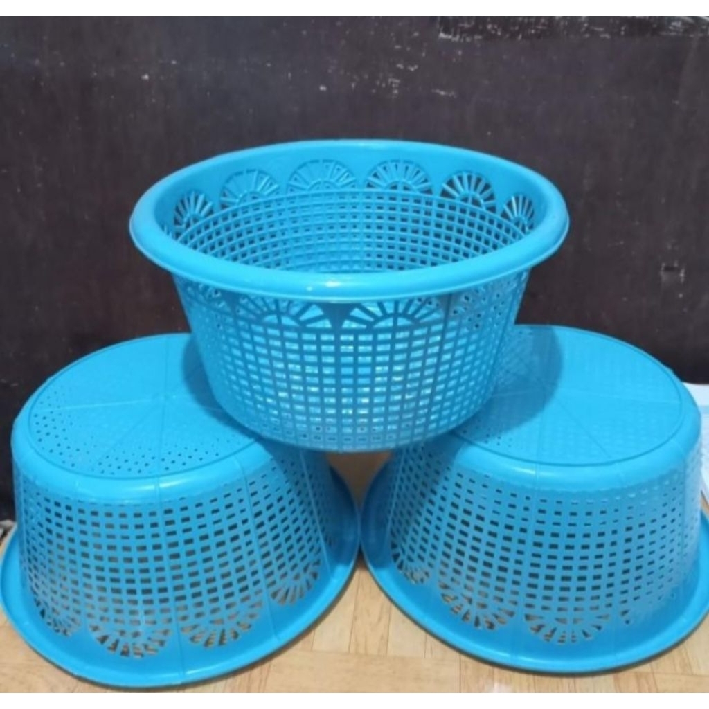 Jual 2pcs Wakul Telur NELSON Wakul Bulat Plastik Bakul Nasi Wakul Besek ...